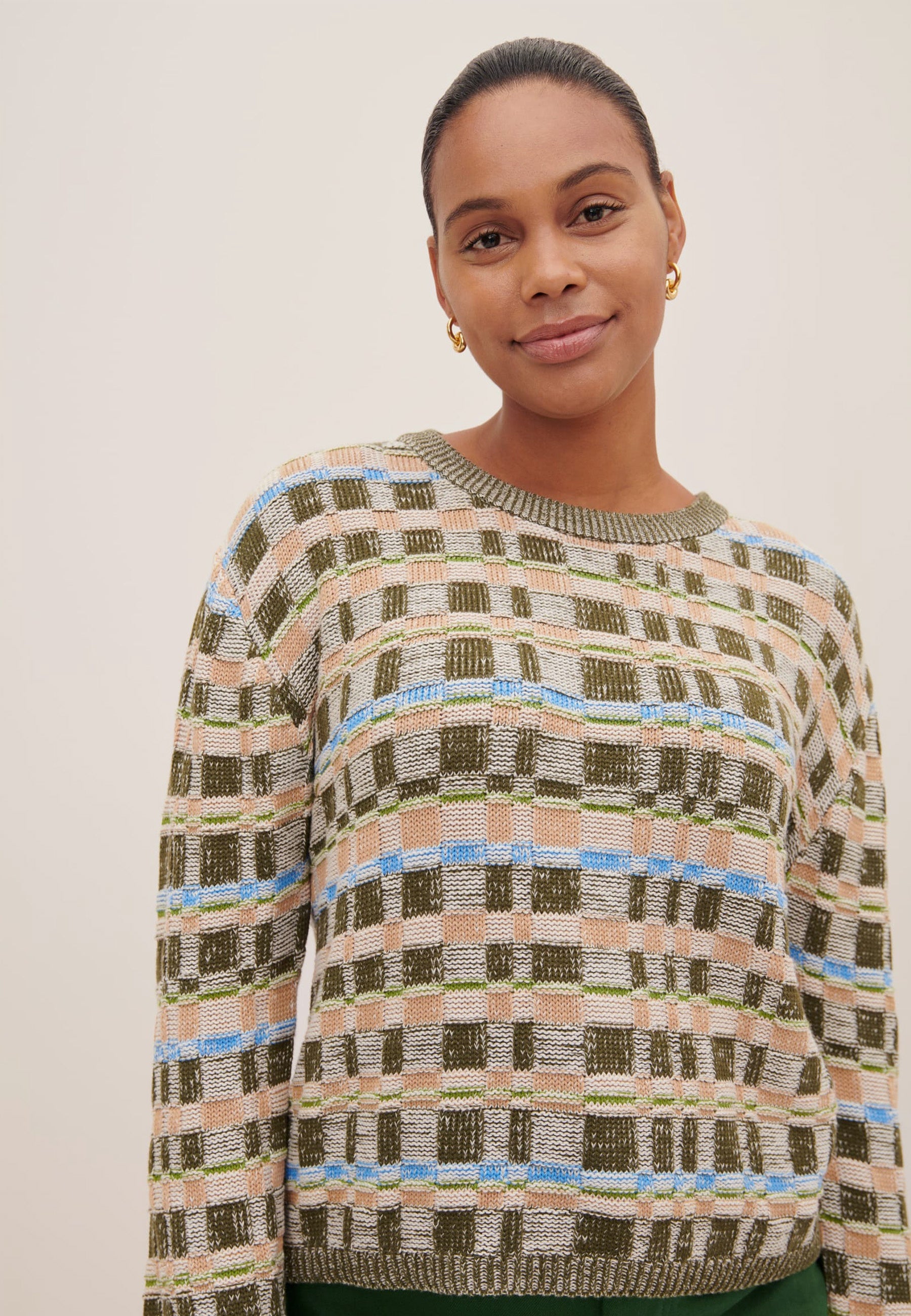 Kowtow | Buy Ridge Sweater - Earth Check online | Good As Gold, NZ