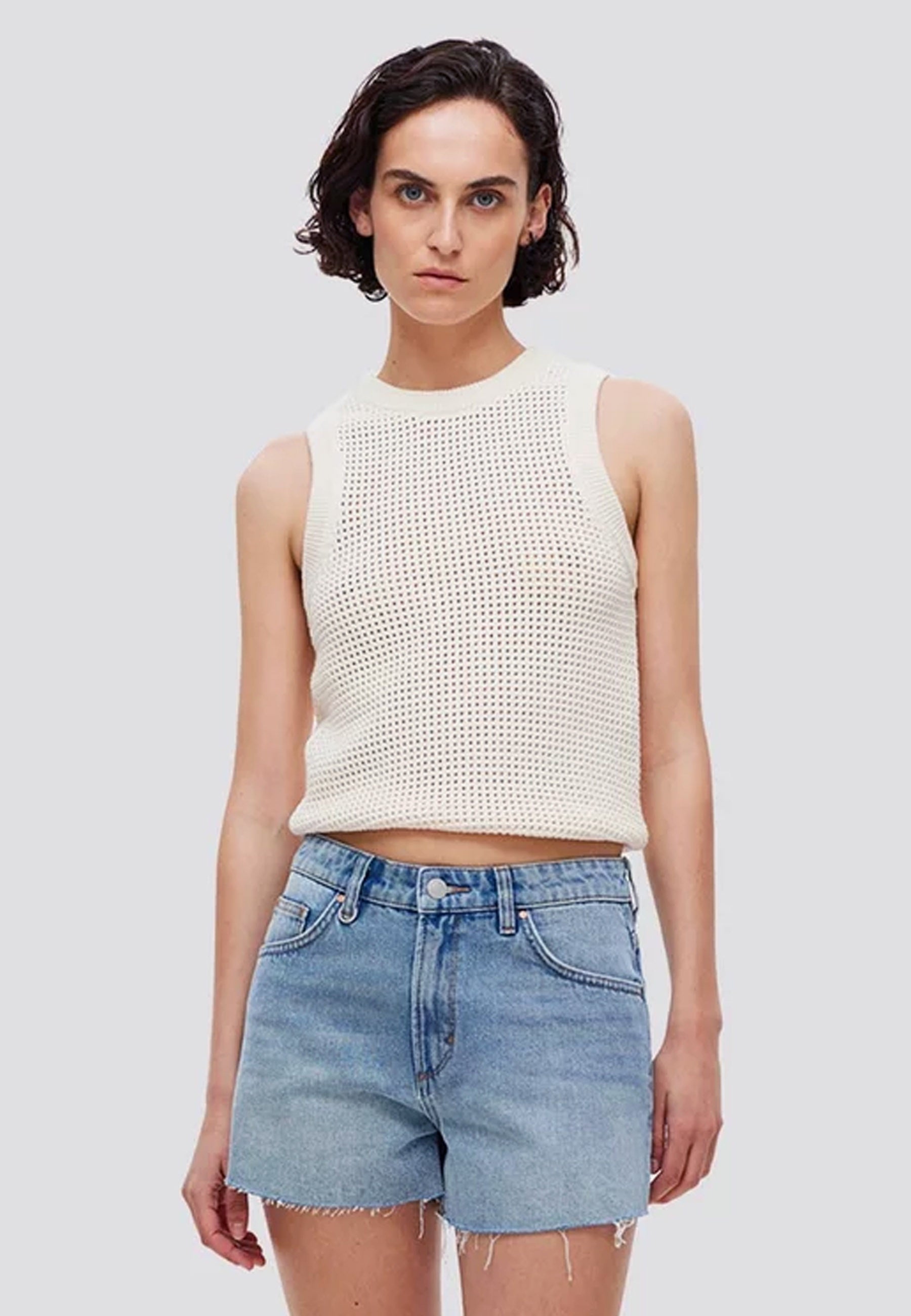 Neuw Denim | Buy Binx Crochet Tank - Ivory online | Good As Gold, NZ