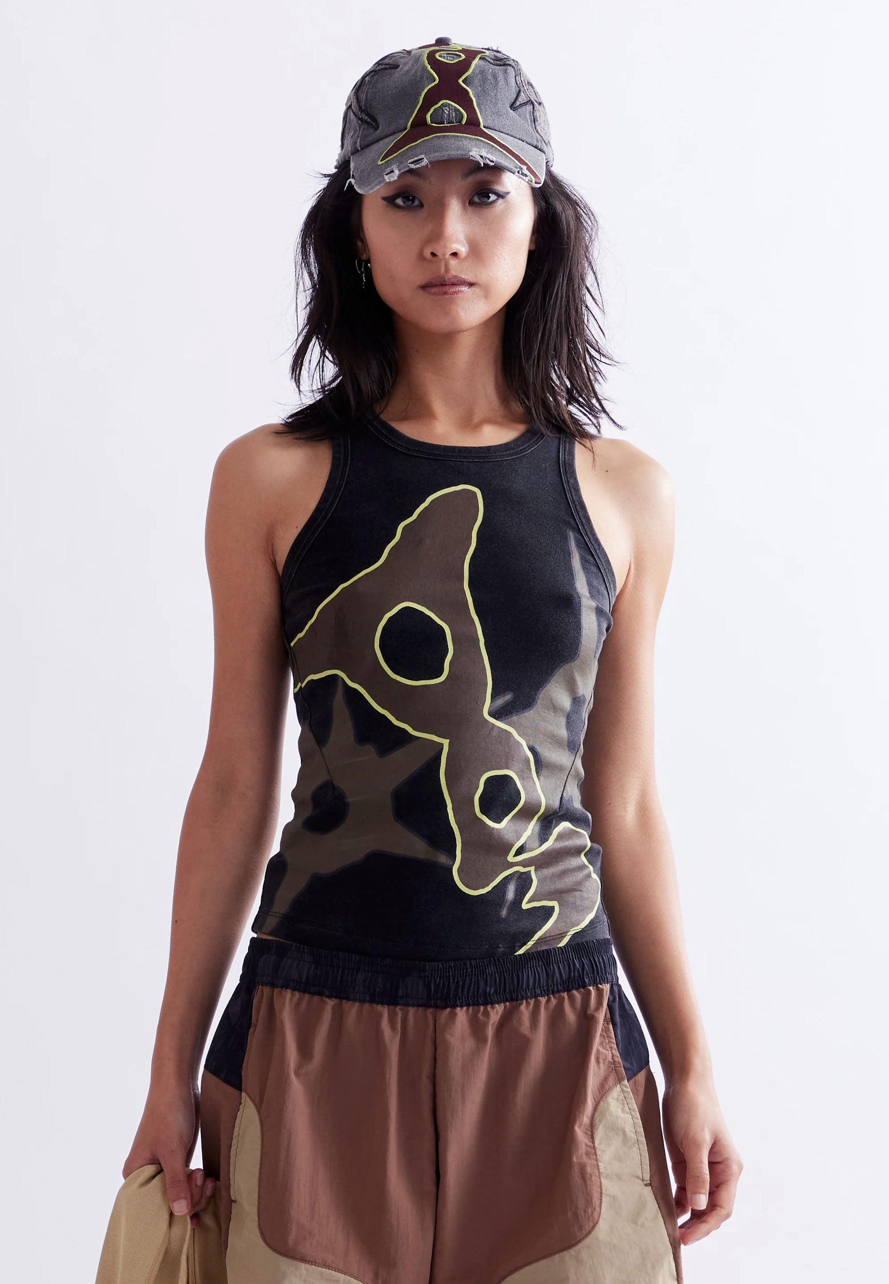 Perks And Mini | Buy Eclipse Racer Tank - Black Wash online | Good As ...