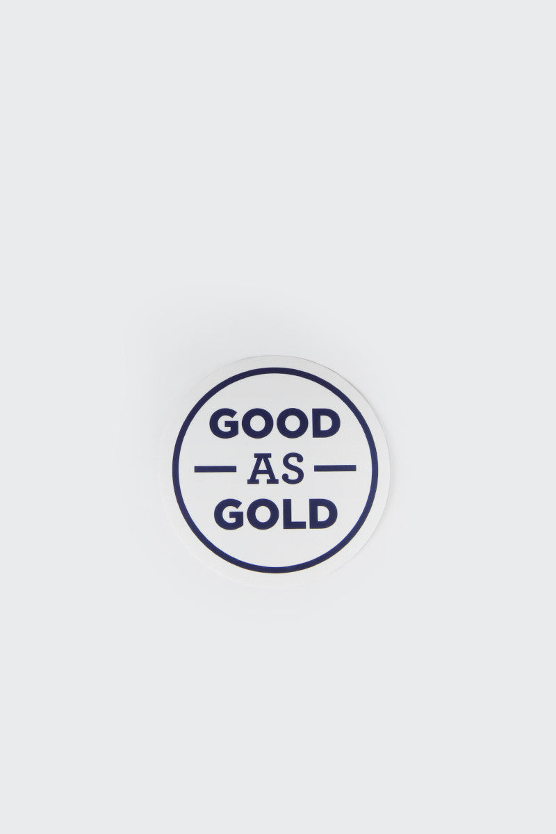 Good As Gold Logo Sticker | GOOD AS GOLD | NZ